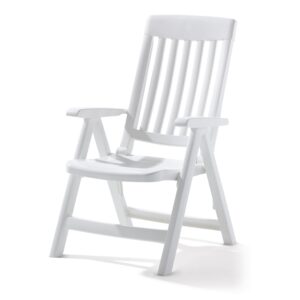 kettler sieger resin folding chair white