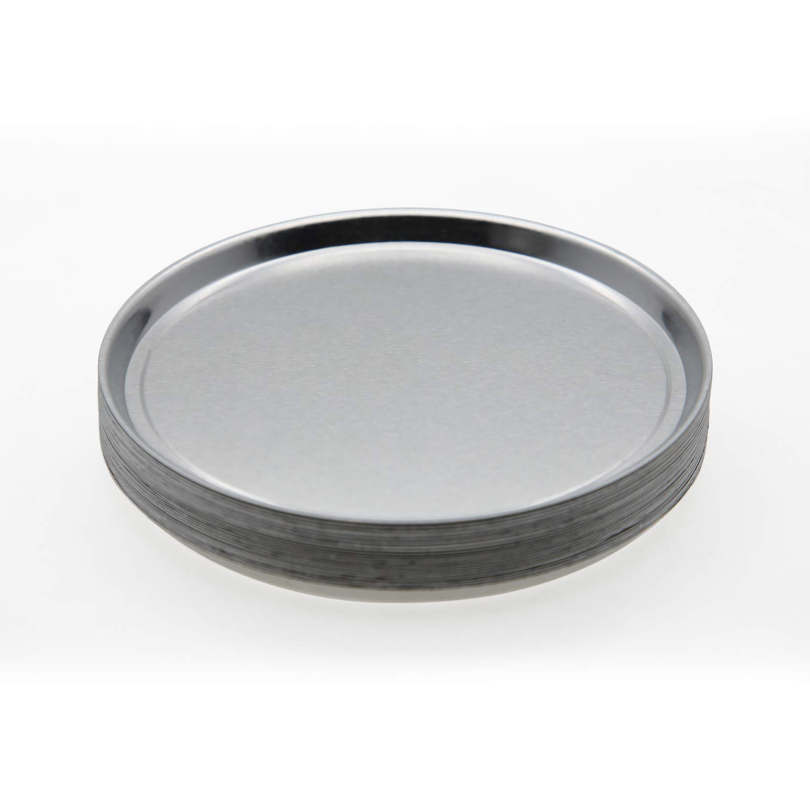 AMTAST Aluminum Sample Pan 90mm Disposable Weighing Pans Dishes for Laboratory Moisture Balances, 50PCs