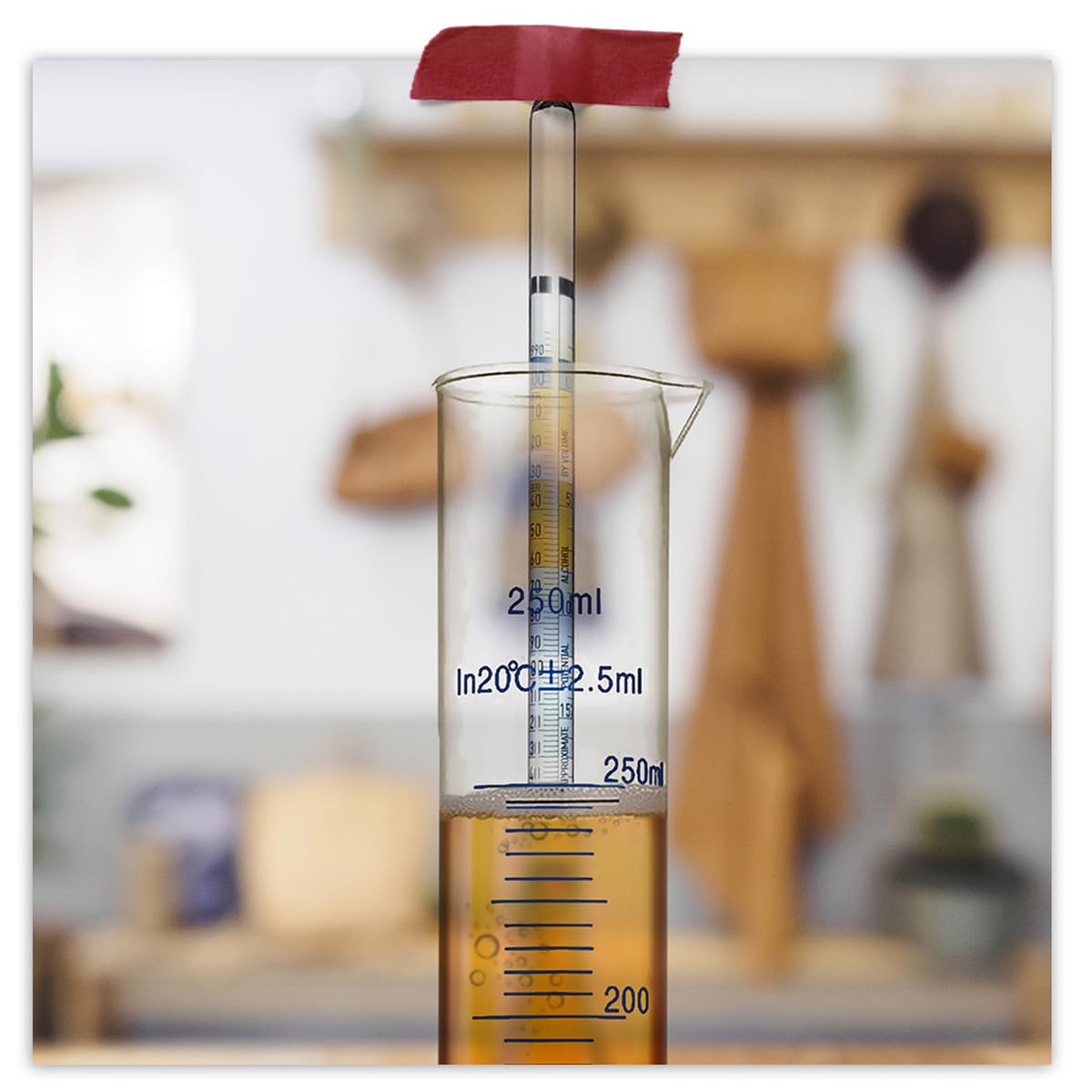 Fermentaholics Hydrometer | Monitor and Test Your Homebrew | Homebrewed Beer, Wine, Mead, Cider, and More | Easily Measure Specific Gravity