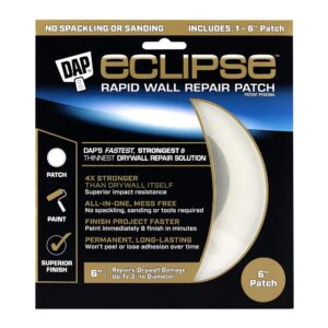 dap 7079809165 repair eclipse wall patch, 6 inch, clear, white