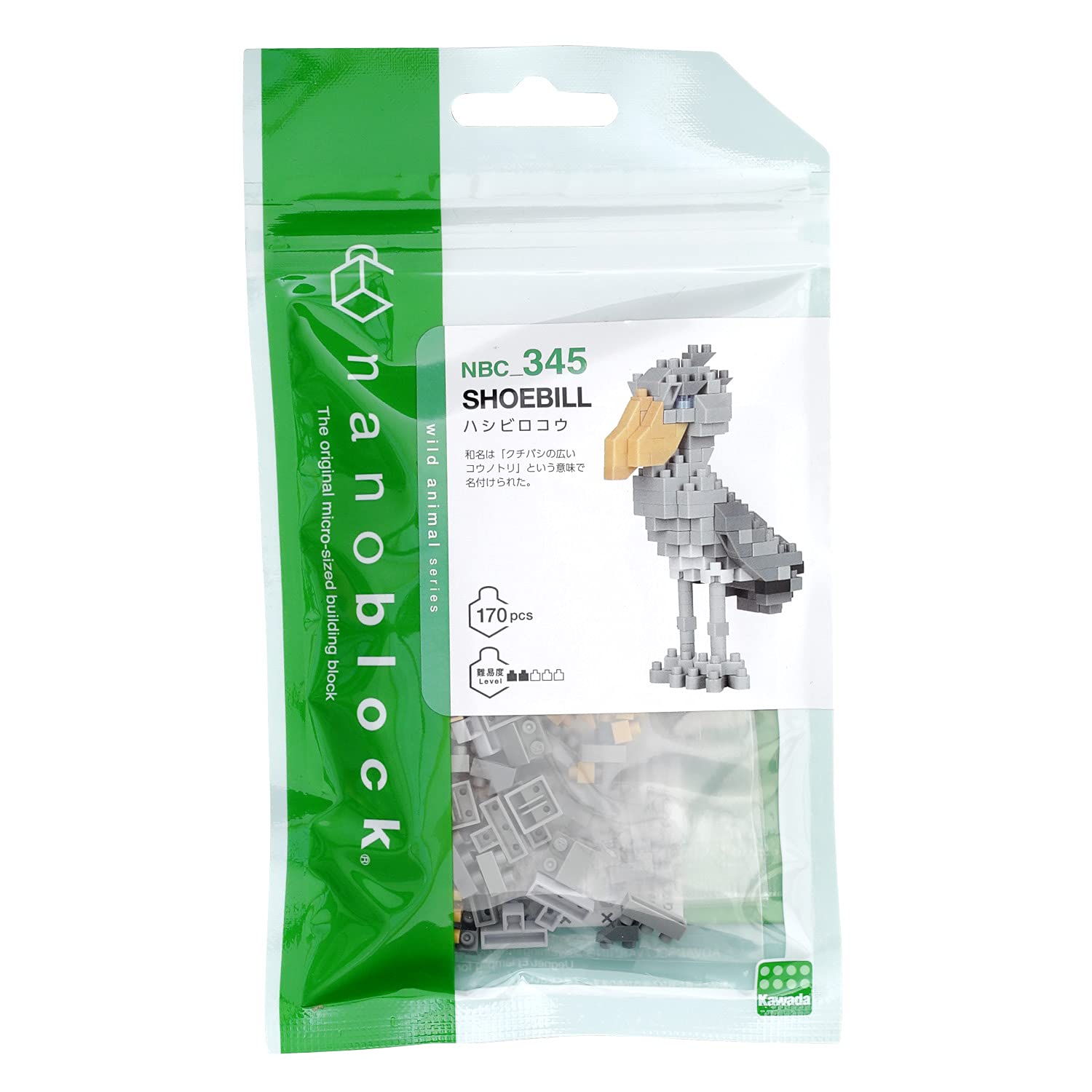 nanoblock - Birds - Shoebill, Collection Series Building Kit