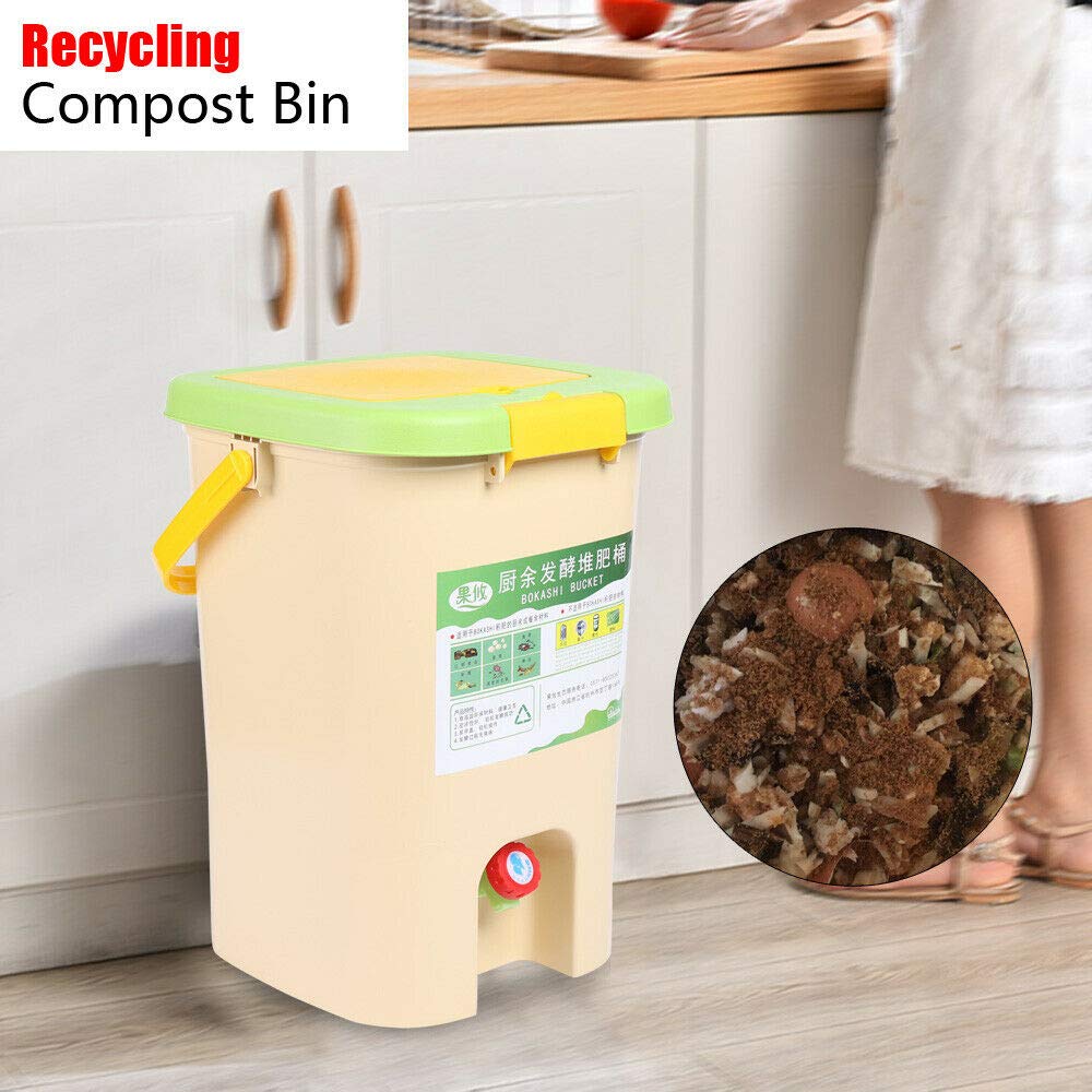 21L Indoor Composter Compost Bin, Upthehill Food Recycler and Kitchen Compost Container Composting Waste Bin for Kitchen