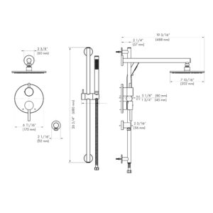 ZLINE El Dorado Shower System in Brushed Nickel (ELD-SHS-BN)