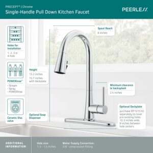 Peerless P7947LF Precept Pull-Down, 1.5 GPM Flow Rate, Chrome