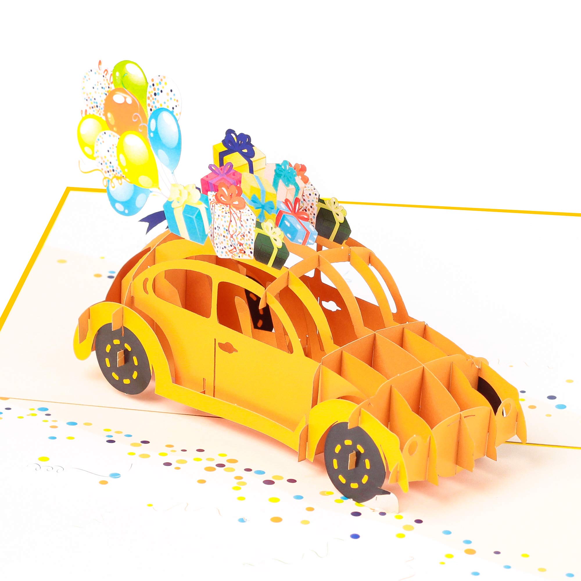 PopLife Yellow Bug 3D Pop Up Card - Happy Birthday Surprise, Congratulations, Thank You, Get Well Soon - for Friends, for Teacher, for Grandkids, for In-Laws