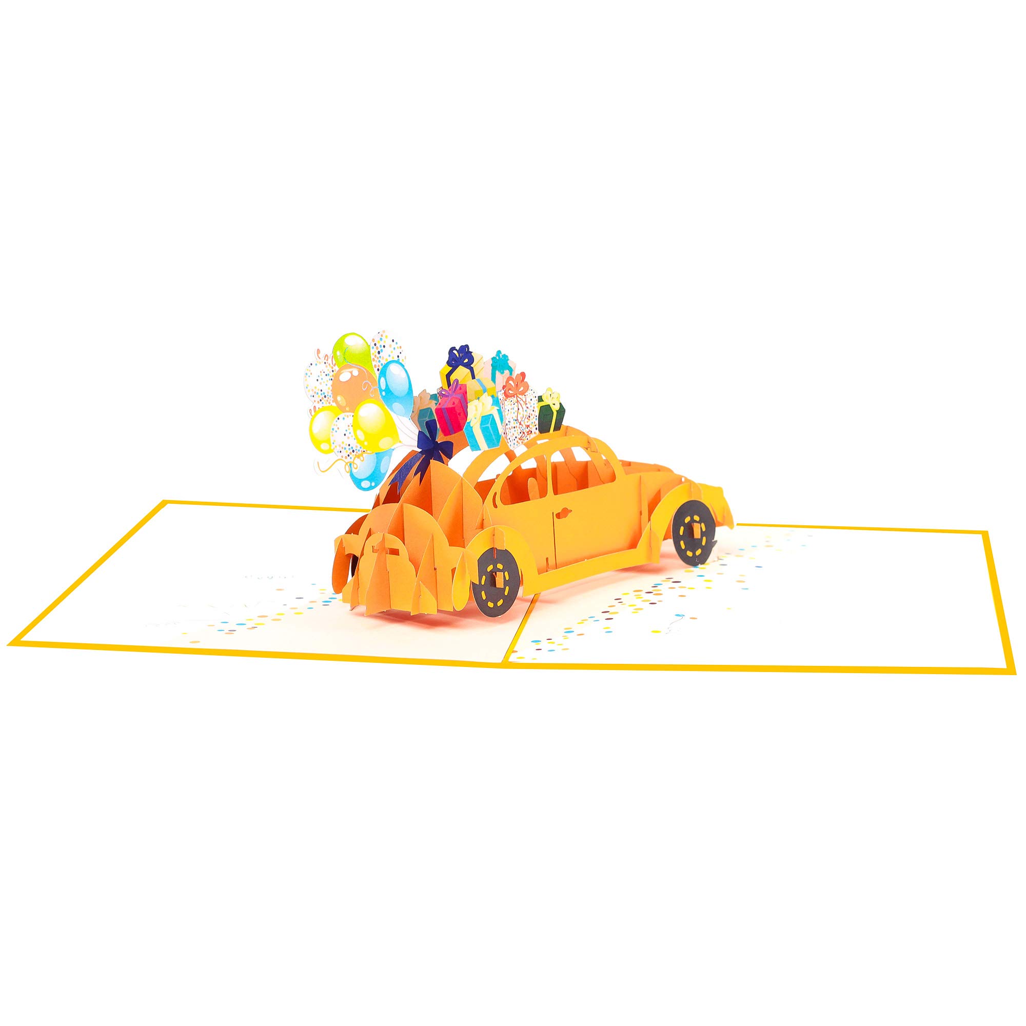 PopLife Yellow Bug 3D Pop Up Card - Happy Birthday Surprise, Congratulations, Thank You, Get Well Soon - for Friends, for Teacher, for Grandkids, for In-Laws