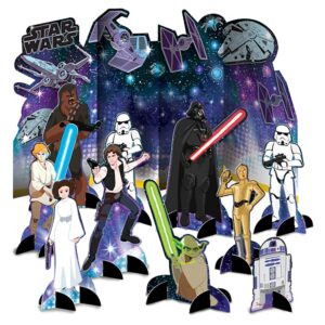 star wars galaxy of adventures stunning table decoration - ranging from 5" to 14" (pack of 1) - detailed, collectible, & unique design - epic centerpiece for any fan party or celebration