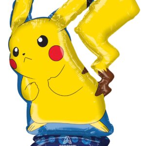 Anagram Pikachu (Air-Fill Mylar Party Foil Balloon, 24", Multicolor