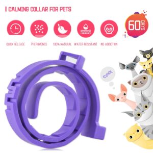 Kewaii Calming Collar for Cats Adjustable Waterproof Calm Collar 60 Days Effective Reduce Anxiety, Persistent Natural Pheromone, Up to 15 Inch (2pack)