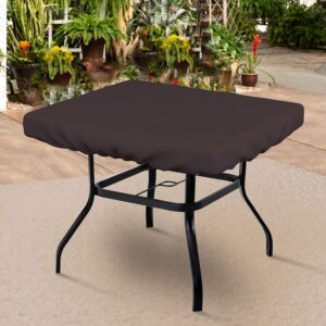 Covers & All Square Table Top Cover, 18 Oz Heavy Duty Waterproof UV & Weather Resistant Patio Table Cover, Outdoor Table Cover for Patio Outdoor Furniture & Coffee Table (6"H x 24"D x 24"W, Coffee)