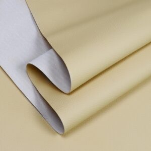 Car Elements Vinyl Leather Fabric Marine Waterproof Material 55" W×36" L Upholstery Synthetic Leather Sheets 0.6mm Thick Anti-UV,Non-Peeling for Car Furniture Sofa Boat Replacement Renovater, Beige