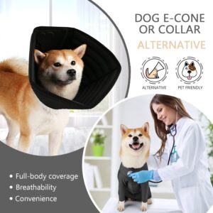 Parderry Dog Onesie After Surgery Recovery Suit for Small Miedium Large Female Male Neuter Dogs Pet Surgical Anxiety Body Suits Claming Pajamas