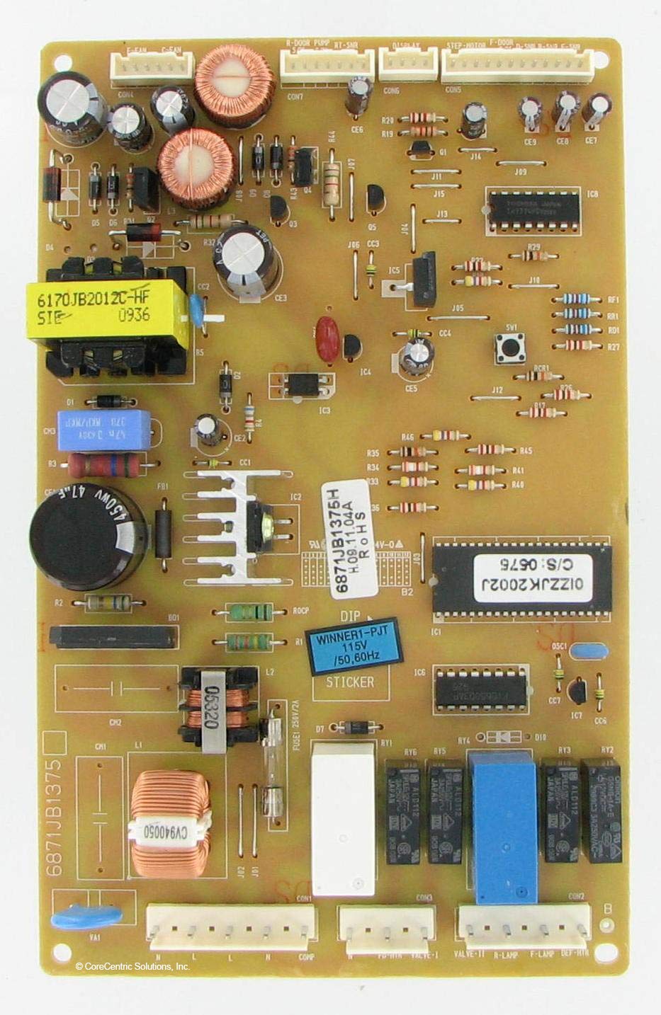 CoreCentric Remanufactured Refrigerator Control Board Replacement for LG 6871JB1375H