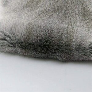 Natural Grey Rabbit Fur Pelt (10" by 14" with Sewing Quality Leather) - Soft Professionally Tanned 1PCS