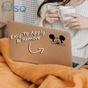 Mickey Mouse Wall Decal Peeking Vinyl Sticker Pack (2 Pack) - 3.5x3.5 Inches - Disney Mickey Mouse Wall Bathroom Room Décor Sticker Decal - For Light Switch Car Truck Van Window Bumper Laptop Tablet