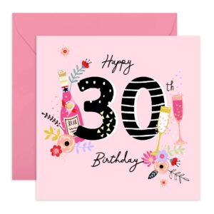 central 23 - cute 30th birthday card for women - 'happy 30th birthday ' - sweet birthday card for her - fun birthday card for him - comes with cute stickers