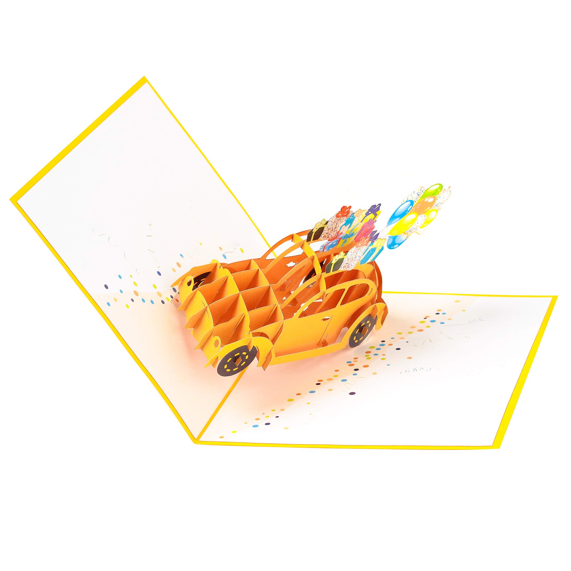 PopLife Yellow Bug 3D Pop Up Card - Happy Birthday Surprise, Congratulations, Thank You, Get Well Soon - for Friends, for Teacher, for Grandkids, for In-Laws