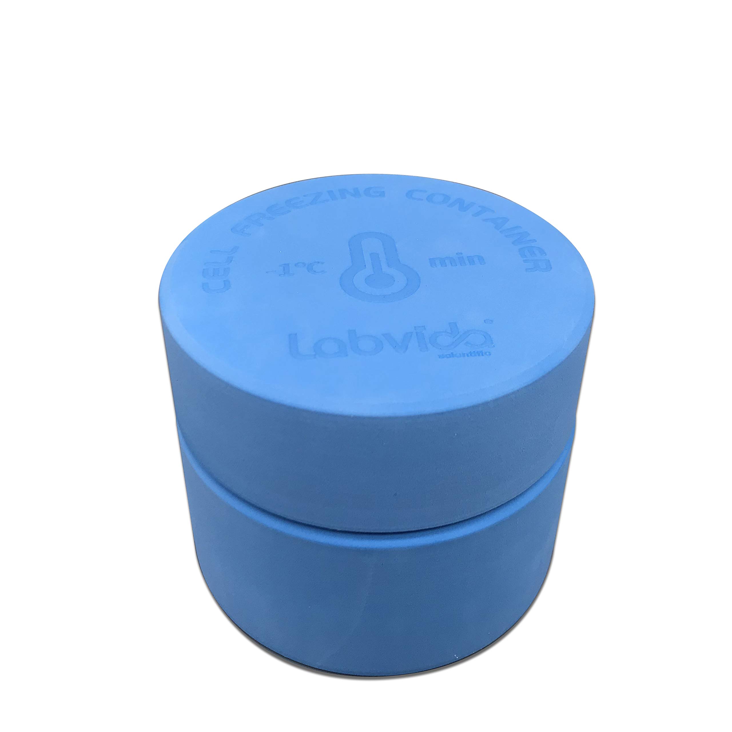 Labvida -1℃(-33.8℉) Cell Freezing Container for 2ml Cryogenic Vials, 12 Places, Cross-Linked Polyethylene Foam with a Solid State Core, LVZ001