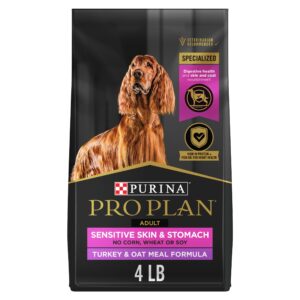 purina pro plan sensitive skin and stomach dry dog food turkey and oat meal - 4 lb. bag