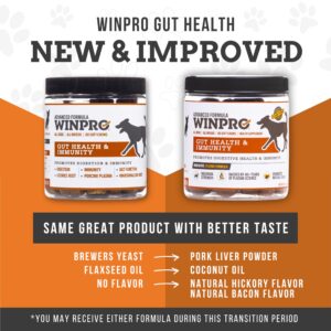 WINPRO | Dog Gut Health Supplement, Plasma-Powered Chews for Digestive Health, Fast Acting Immune Support in Dogs of All Breeds and Sizes, 60 Count, Made in USA