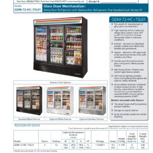 True Manufacturing-GDM-72-HC~TSL01-Glass Door Merchandisers