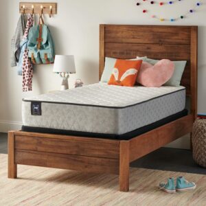 sealy essentials spring summer elm firm feel mattress and 5-inch foundation, twin