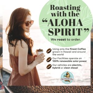 Hawaiian Paradise Coffee Ground - 100% Arabica Coffee Premium Rich flavored Bold Signature Brewed Coffee from the Finest Beans (10% Kona Roast Ground, 24oz.)