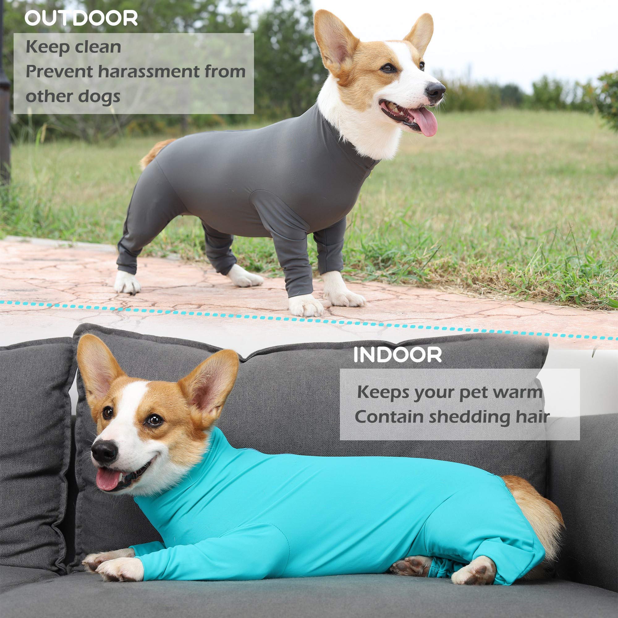 Parderry Dog Onesie After Surgery Recovery Suit for Small Miedium Large Female Male Neuter Dogs Pet Surgical Anxiety Body Suits Claming Pajamas