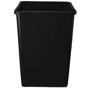 PRO&Family 140 Qt. / 35 Gallon / 132 Liters Black Square Trash Can. Trash Bin Kitchen Garbage Can Waste Basket Recycle Bin