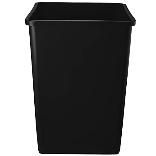 PRO&Family 140 Qt. / 35 Gallon / 132 Liters Black Square Trash Can. Trash Bin Kitchen Garbage Can Waste Basket Recycle Bin