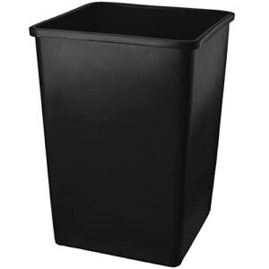 pro&family 140 qt. / 35 gallon / 132 liters black square trash can. trash bin kitchen garbage can waste basket recycle bin