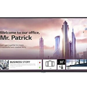 LG 49UH5F-H 49'' Digital Signage, Clear View with Non-Glare Coating, Ultra HD Resolution, Narrow Bezel & Slim Depth, Built-in Speaker, 30° Tilting Installation,Black