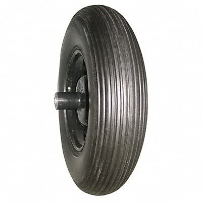 Wheelbarrow Tire,Ribbed,16 in. Dia.