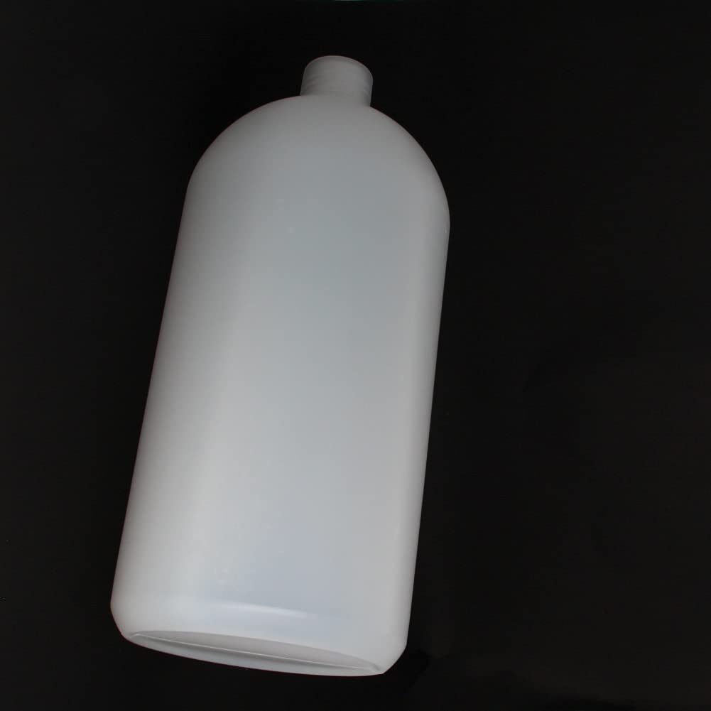 Bettomshin 2000ml PE Plastic(Food Grade) Bottles with Caps, Lab Thin Mouth Reagent Bottle with Graduated, Liquid/Solid Sample Storage Container White Translucent 1Pcs