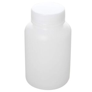 bettomshin 10pcs 150ml pe plastic(food grade) bottles, wide mouth lab reagent bottle, liquid/solid sample seal sample storage container with graduated scale