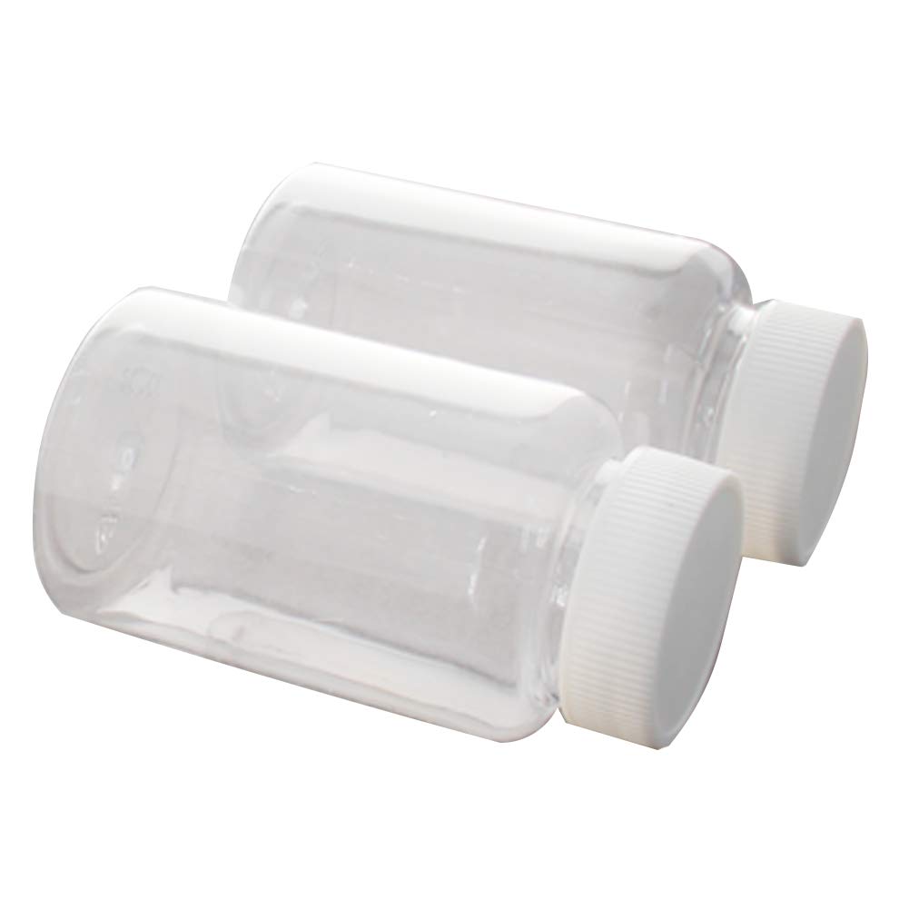 Bettomshin 20Pcs 200ml PE Plastic(Food Grade) Bottles, Wide Mouth Lab Reagent Bottle Liquid/Solid Sample Seal Sample Storage Container