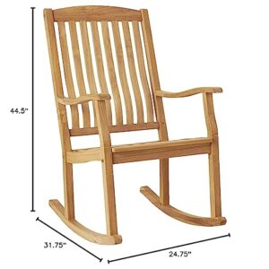 Cambridge Casual Plantation Teak Arie Arie Rocking Chair, Chat Set/Natural Teak