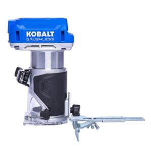 kobalt 24v max 1/4-in variable speed brushless fixed cordless router (bare tool only)