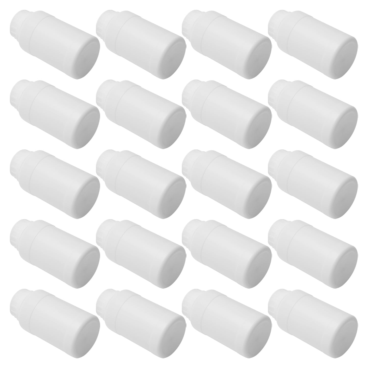 Bettomshin 20Pcs 250ml PE Plastic(Food Grade) Bottles, Wide Mouth Lab Reagent Bottle, Liquid/Solid Sample Seal Sample Storage Container Chemical Bottle White