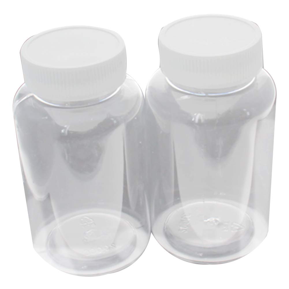 Bettomshin 20Pcs 200ml PE Plastic(Food Grade) Bottles, Wide Mouth Lab Reagent Bottle Liquid/Solid Sample Seal Sample Storage Container