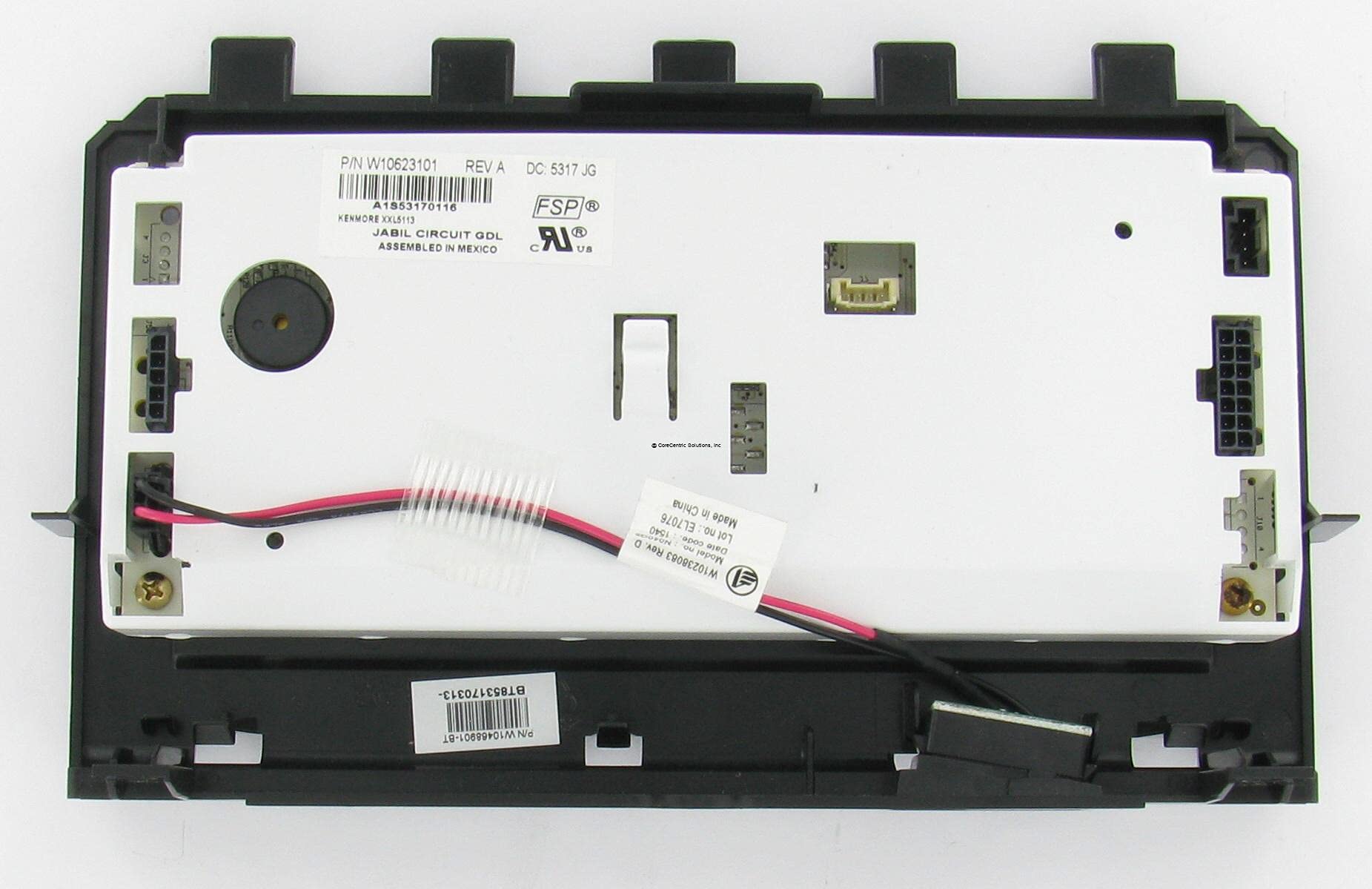 CoreCentric Remanufactured Refrigerator User Interface Replacement for Whirlpool W10623101 / WPW10623101