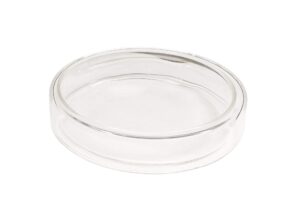 glass petri dish with lids, autoclavable borosilicate glass, lab dishes pack of 10 (90mm)