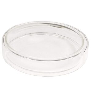 Glass Petri Dish with Lids, Autoclavable Borosilicate Glass, Lab Dishes Pack of 10 (90mm)