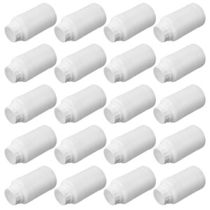 Bettomshin 20Pcs 250ml PE Plastic(Food Grade) Bottles, Wide Mouth Lab Reagent Bottle, Liquid/Solid Sample Seal Sample Storage Container Chemical Bottle White