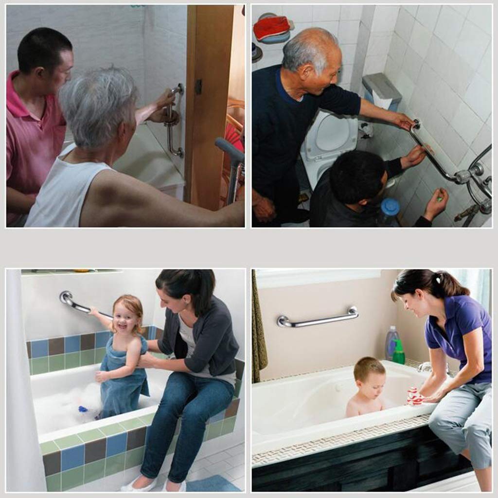 Shower Handicap Grab Bars for Bathroom Wall, Stainless Steel Grab Bar, Grab Rails，Elderly Pregnant Women with Disabilities, Safety Non-Slip Barrier-Free Handrail, for Bathtub, Toilet, Kitchen (Size