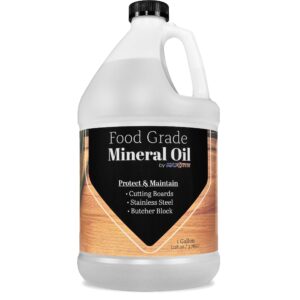 mineral oil for cutting boards and all wood care, ultrapure food grade made in usa (1 gallon)