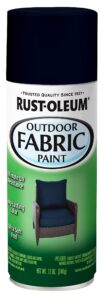 rust-oleum 358832 outdoor fabric spray paint, 12 oz, navy