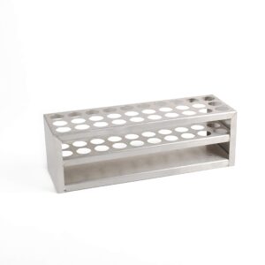 maccx tube rack, stainless steel material, 30holes(3×10), suitable for tubes of dia.≤18mm, ttr030-18-001