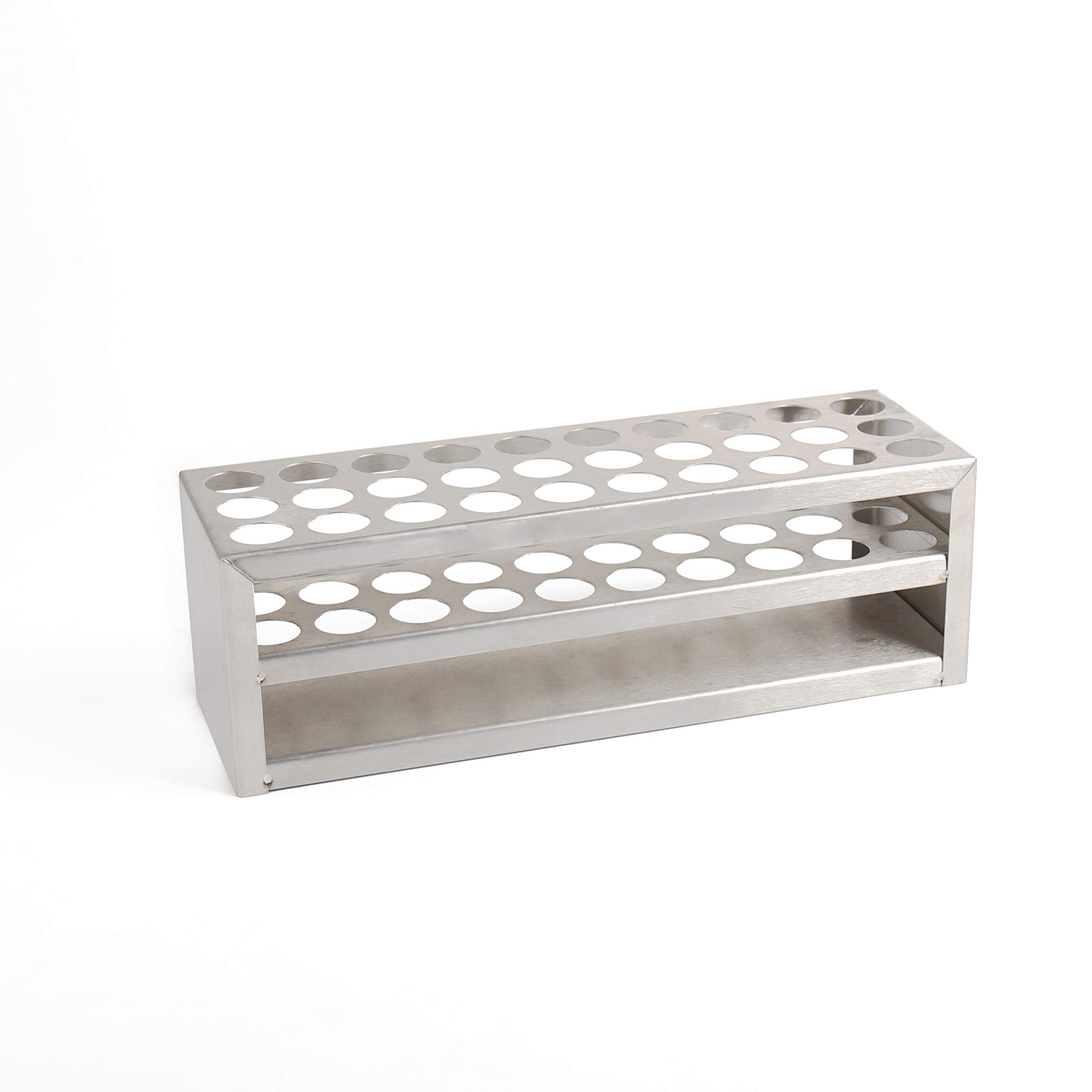 Maccx Tube Rack, Stainless Steel Material, 30Holes(3×10), Suitable for Tubes of Dia.≤18mm, TTR030-18-001