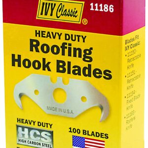 IVY Classic 11186 Heavy Duty Roofing Hook Blades, 100-Pack